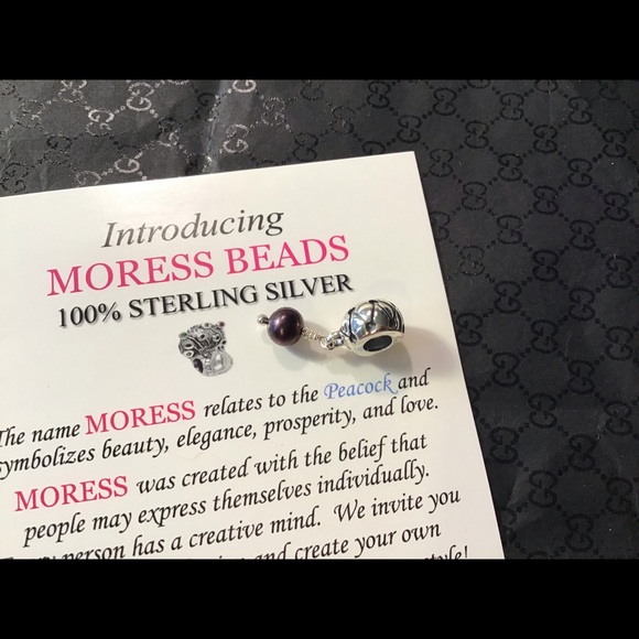 Moress Beads | Jewelry | Moress Beads New Black Pearl Sterling Drop ...